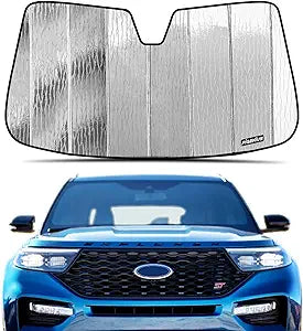Pigenius Windshield Sun Shade for 2020 2021 2022 2023 Ford Explorer, A